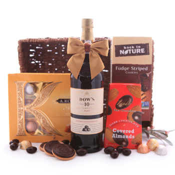 Dows 10 Porto and Chocolate Assortment | Wine Gift Baskets for ...
