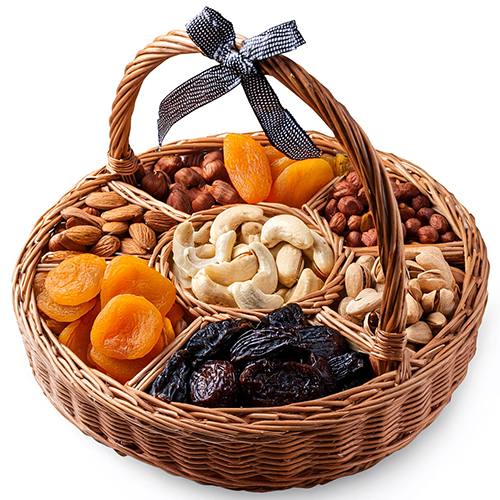 Send Dried Fruit and Nut Gift Baskets to Luxembourg — 9 Gifts Online